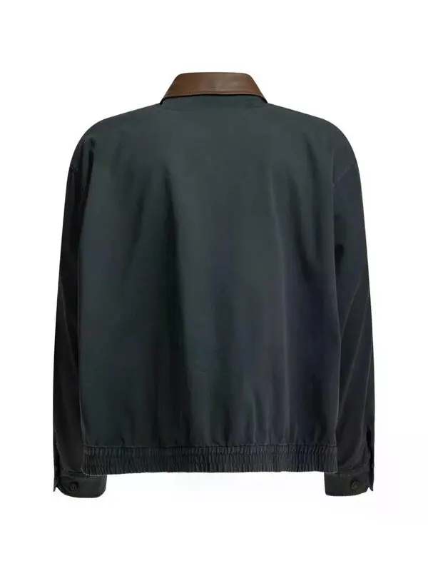 Prada Embroidered Logo Coat