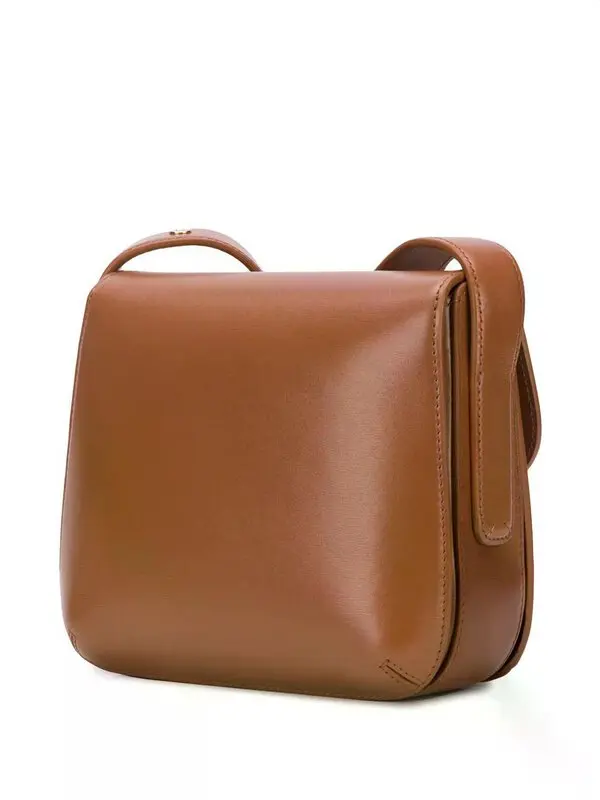 Giorgio Armani Logo Stamp Shoulder Bag - Brown
