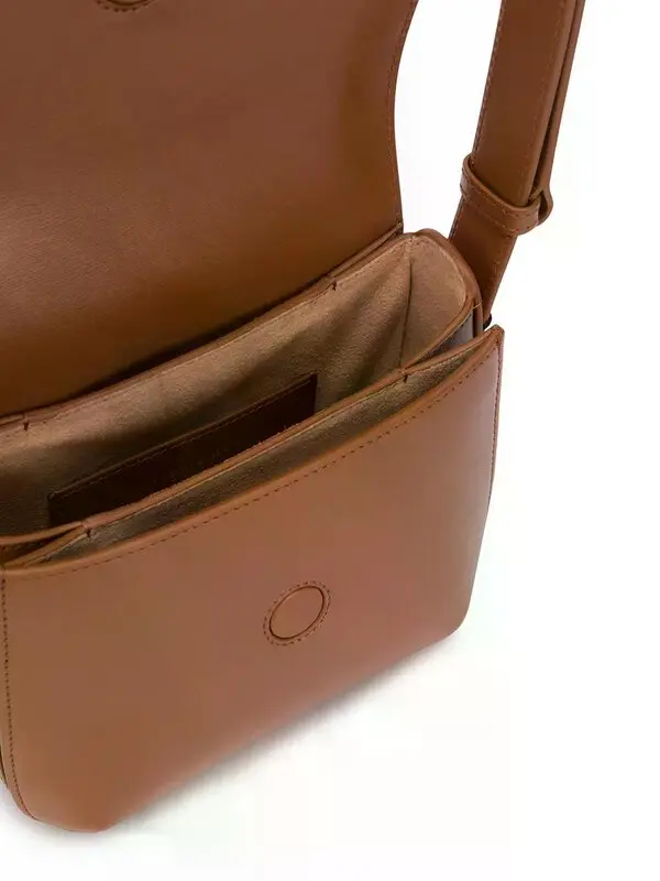 Giorgio Armani Logo Stamp Shoulder Bag - Brown