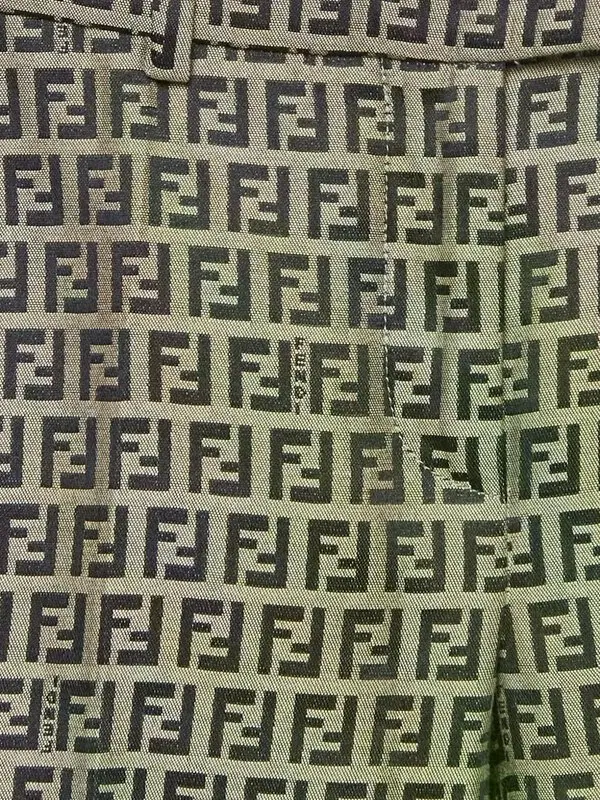 Fendi Zucca Pattern Jacquard Trousers