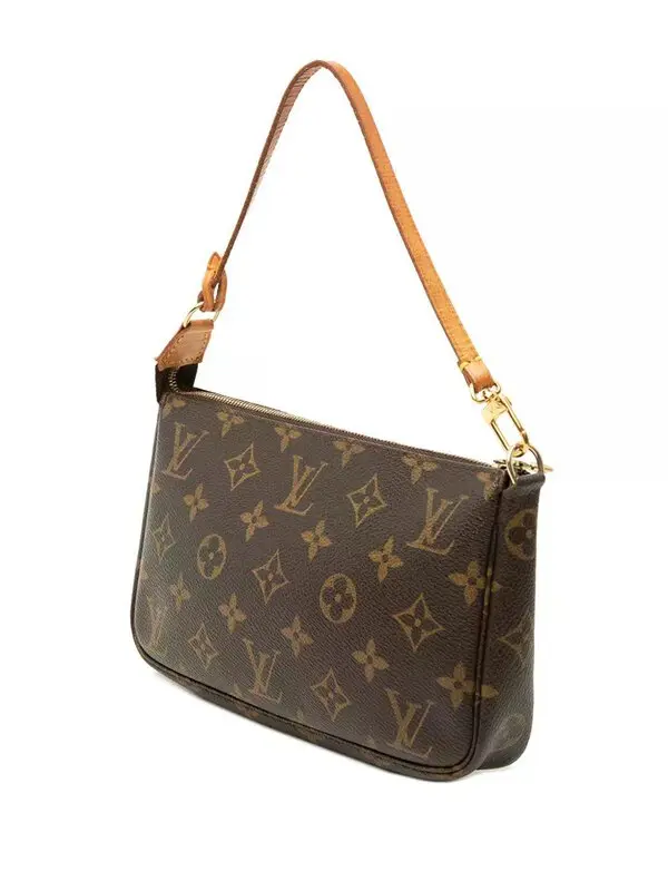 LOUIS VUITTON Monogram Pochette Accessoires Shoulder Bag - Brown
