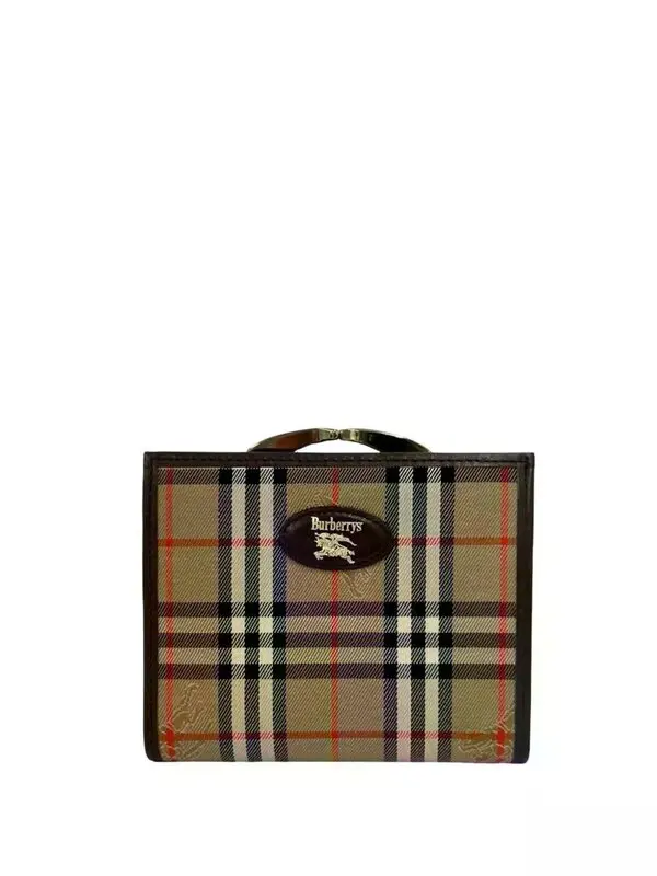 Burberry 20th Century Haymarket Check Canvas Bifold Wallet Small Wallets - Neutrals