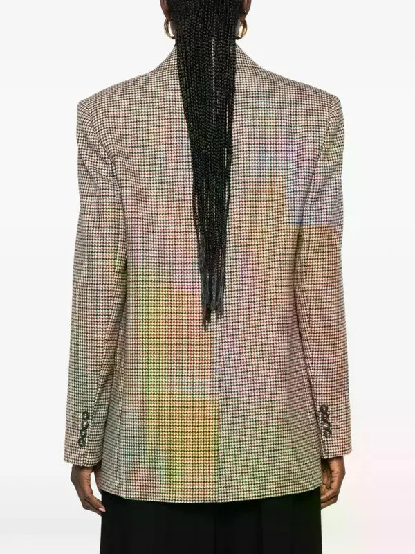 Max Mara Houndstooth Single-breasted Blazer