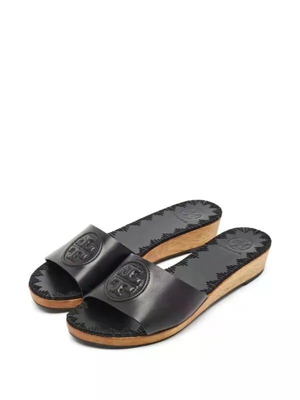 Tory Burch Patty Logo Wedge Sandals