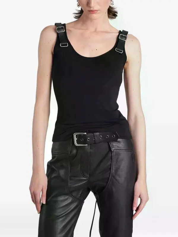 ANGELICA MONTINI Buckle-strap Tank Top