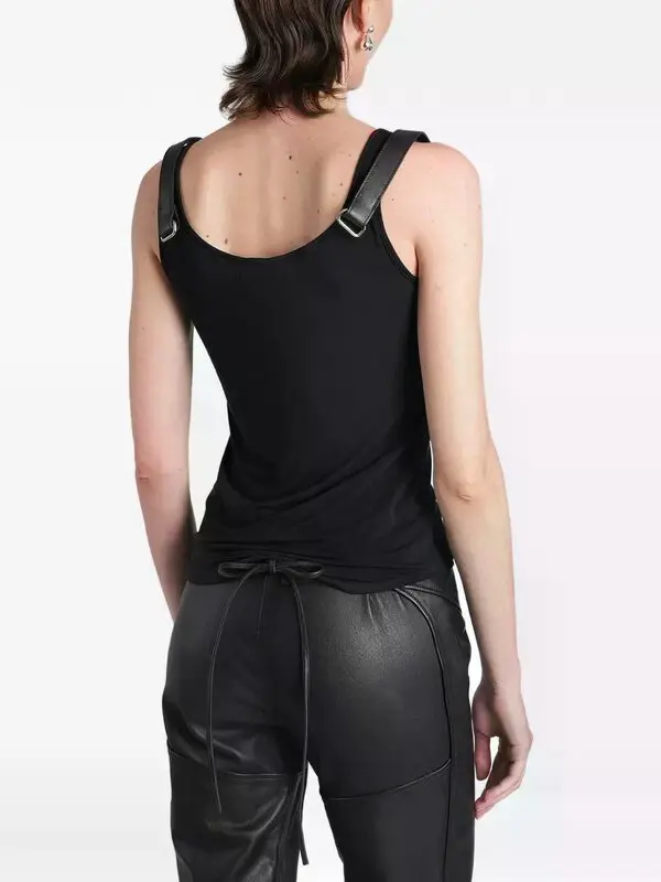 ANGELICA MONTINI Buckle-strap Tank Top