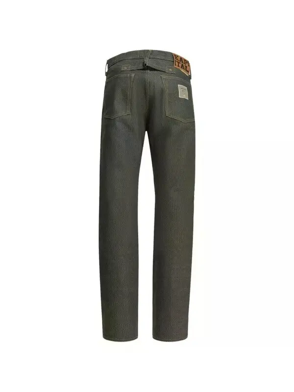 Kapital Textured Straight-leg Jeans