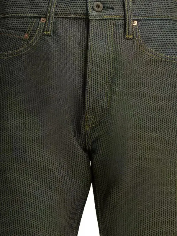 Kapital Textured Straight-leg Jeans
