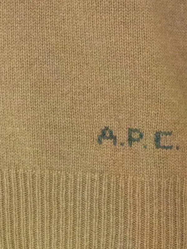 A.p.c. Edward Ribbed-hem Sweater - Neutrals