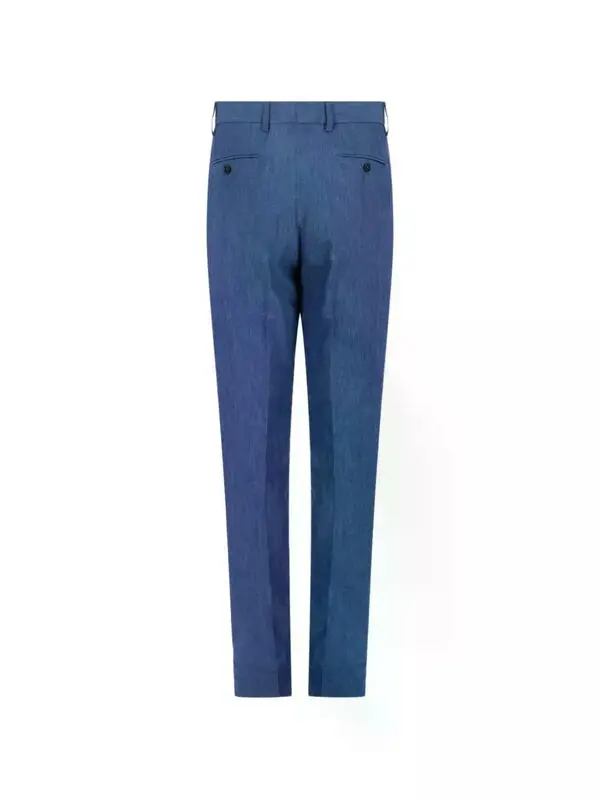 120% Lino Straight-leg Linen Trousers