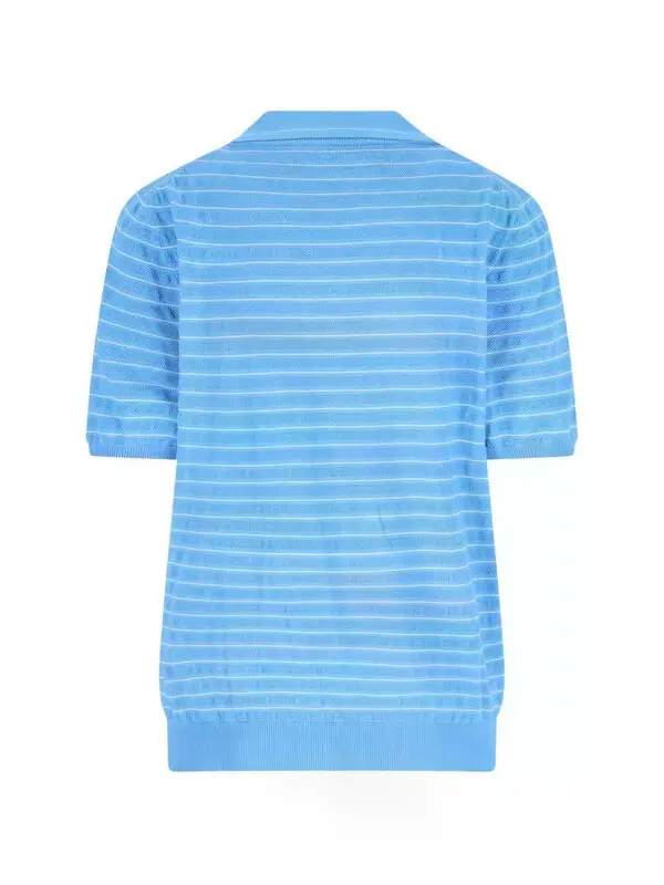 Miu Miu Striped V-neck Sweater