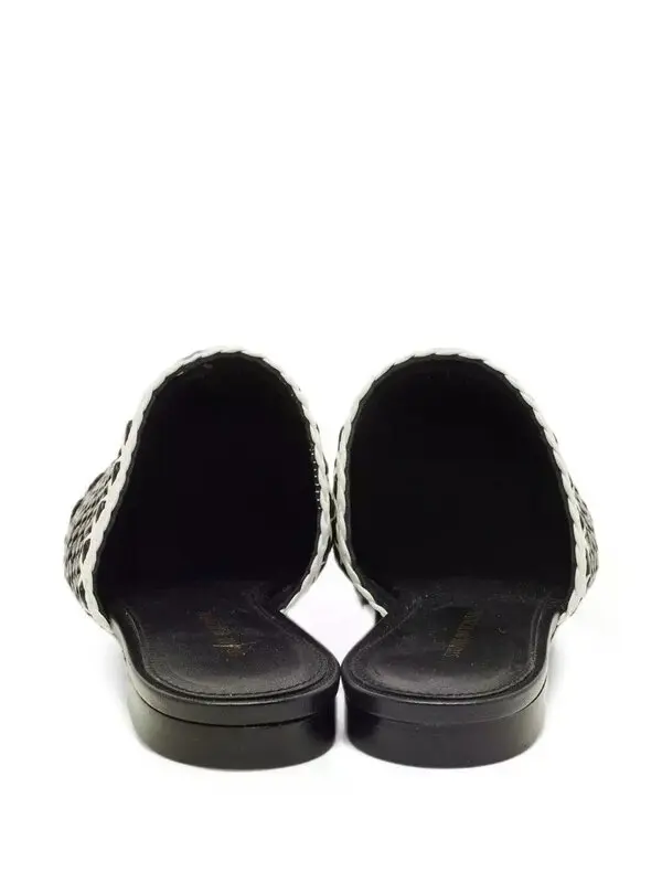 STUART WEITZMAN Indiana Woven Leather Mules