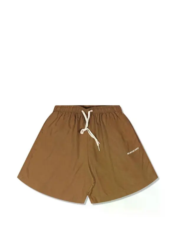 MKI MIYUKI ZOKU Logo Print Drawstring Shorts
