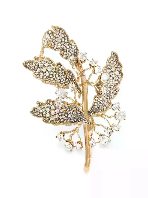 Dolce & Gabbana Leaf Brooch - Gold