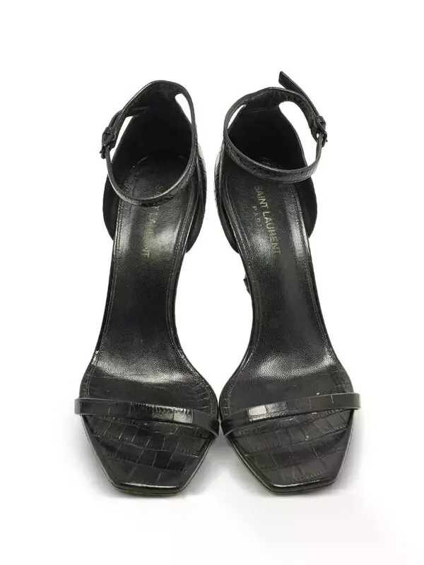 Saint Laurent Opyum Leather Sandals
