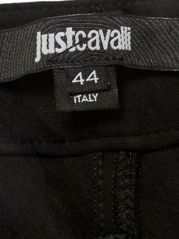 Just Cavalli Snakeskin-pattern Jersey Trousers