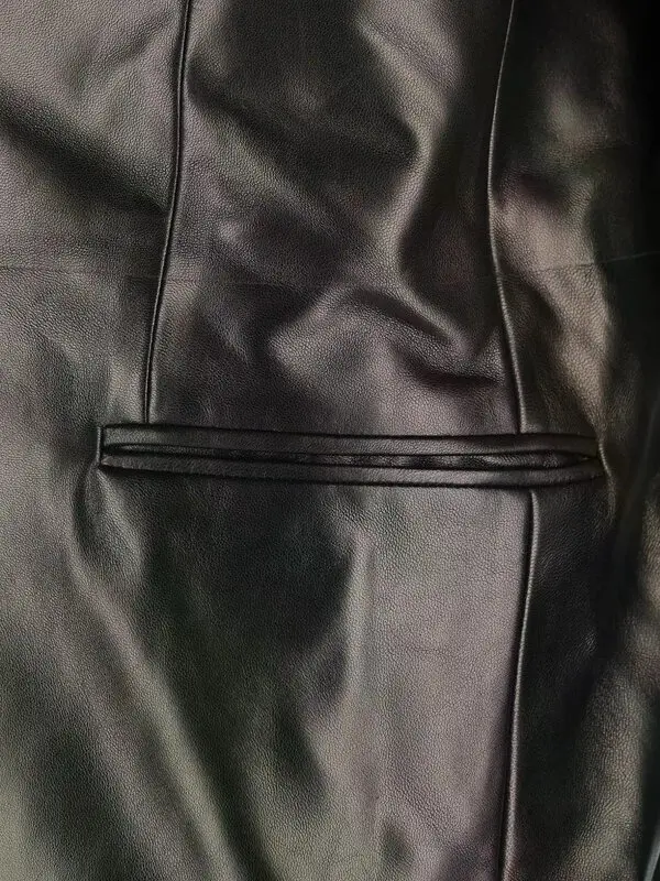 Gucci Leather Single-breasted Jacket