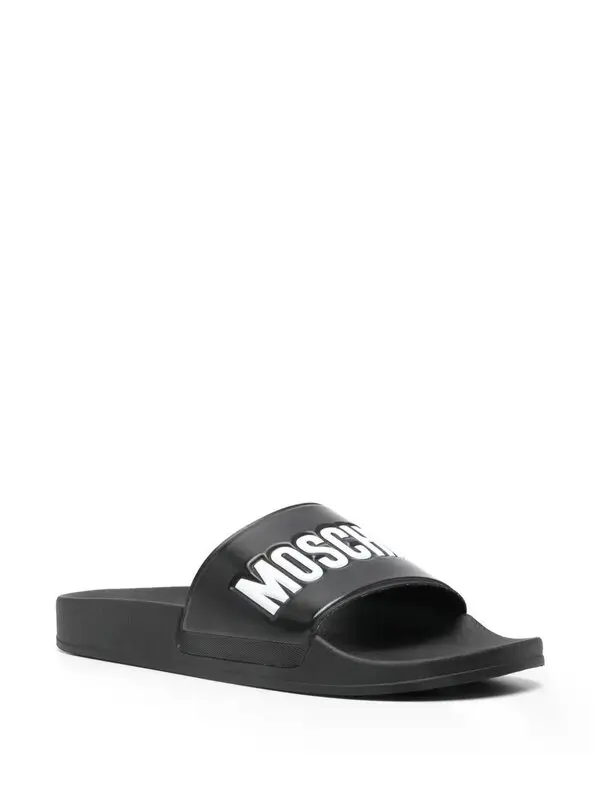 Moschino Embossed Slides