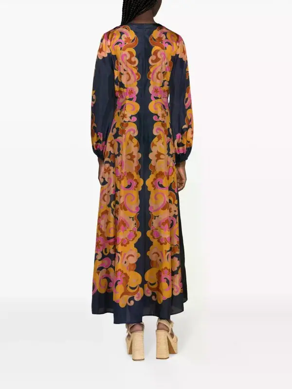 Zimmermann Acadian Silk Paisley Maxi Dress