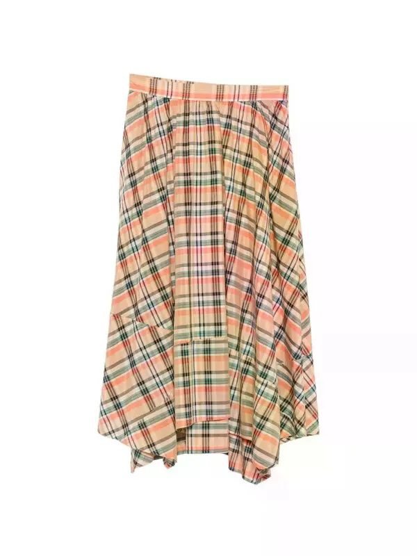 Ulla Johnson Annette Plaid Midi Skirt