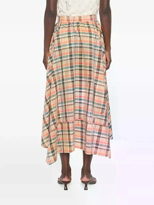 Ulla Johnson Annette Plaid Midi Skirt
