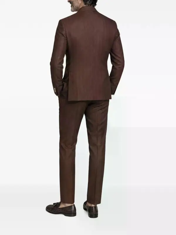 FRANZESE COLLECTION Double-breasted Wool Suit