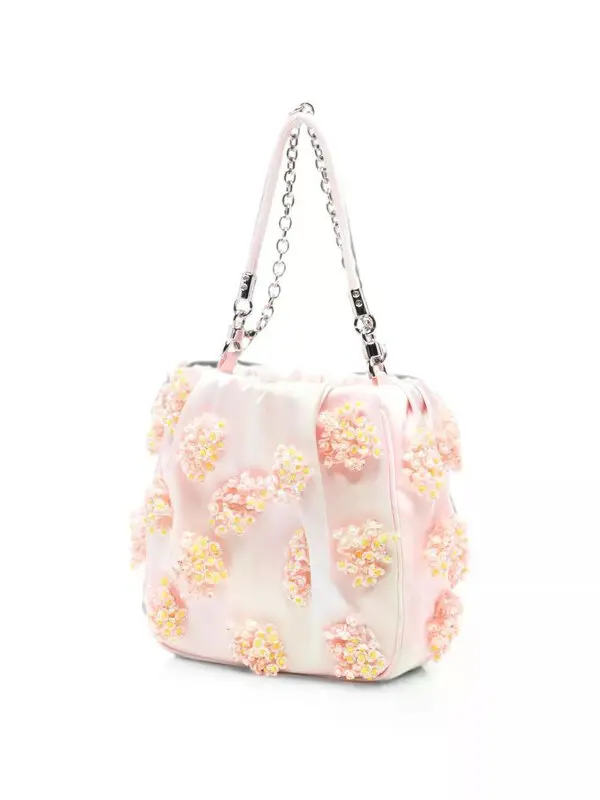 SELF-PORTRAIT Floral Beaded Tote Bag