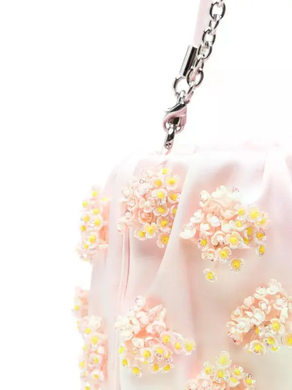 SELF-PORTRAIT Floral Beaded Tote Bag