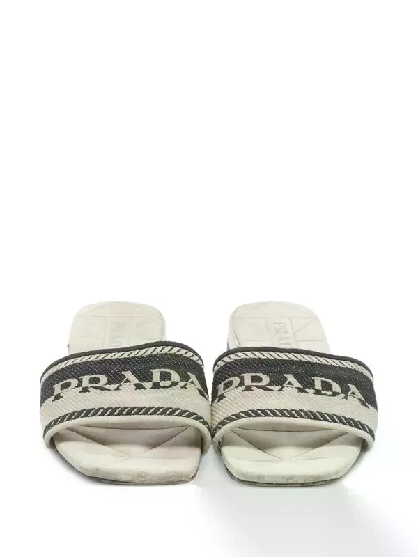 Prada Logo-strap Slides