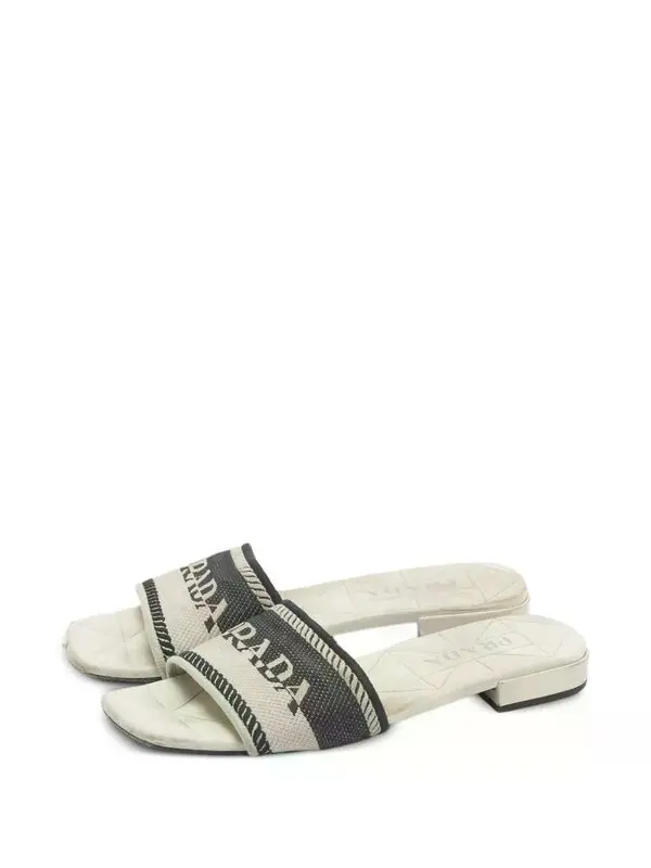 Prada Logo-strap Slides