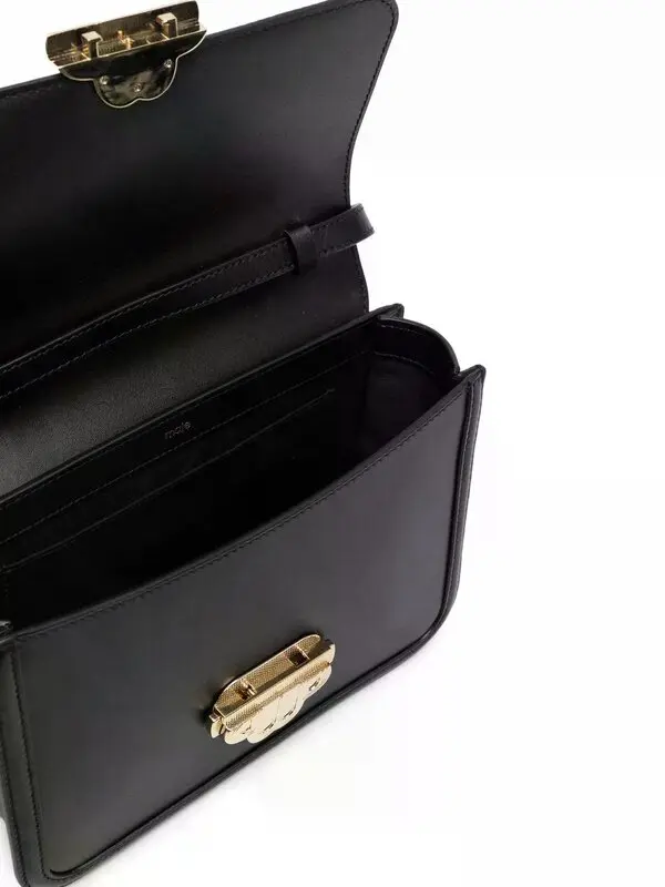 Maje Clover Clasp Leather Bag
