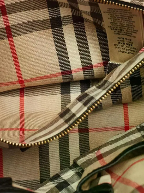 Burberry Greenwood Grained Leather Satchel Bag