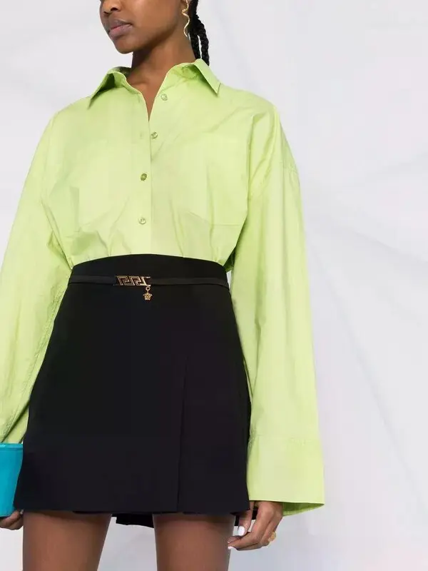 Versace La Greca Chain A-line Mini Skirt