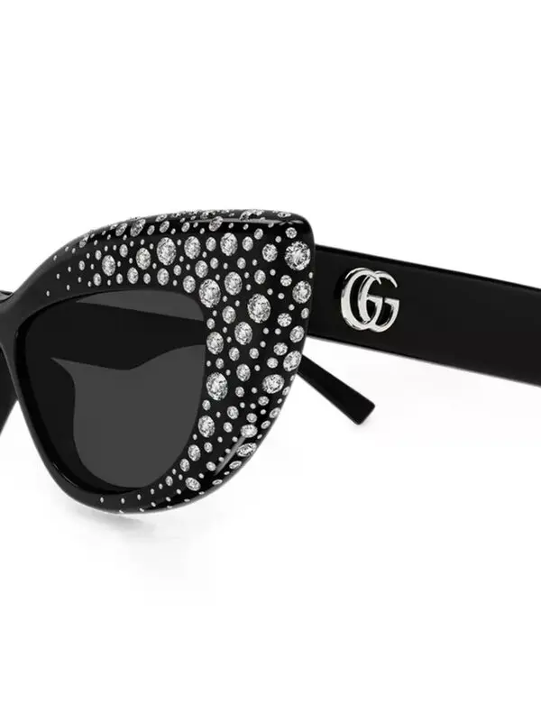 Gucci Crystal Embellished Cat-eye Sunglasses