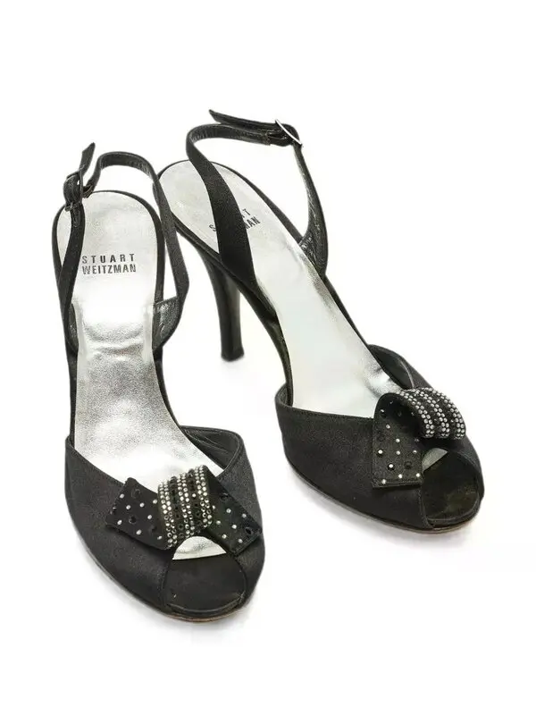 STUART WEITZMAN Embellished Slingback Sandals