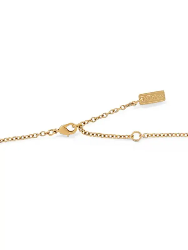 Chloé Logo Plaque Cable-link Necklace