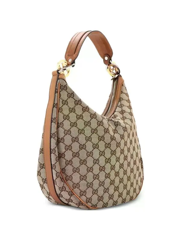 Gucci Gg Canvas Medium Hobo Bag - Brown