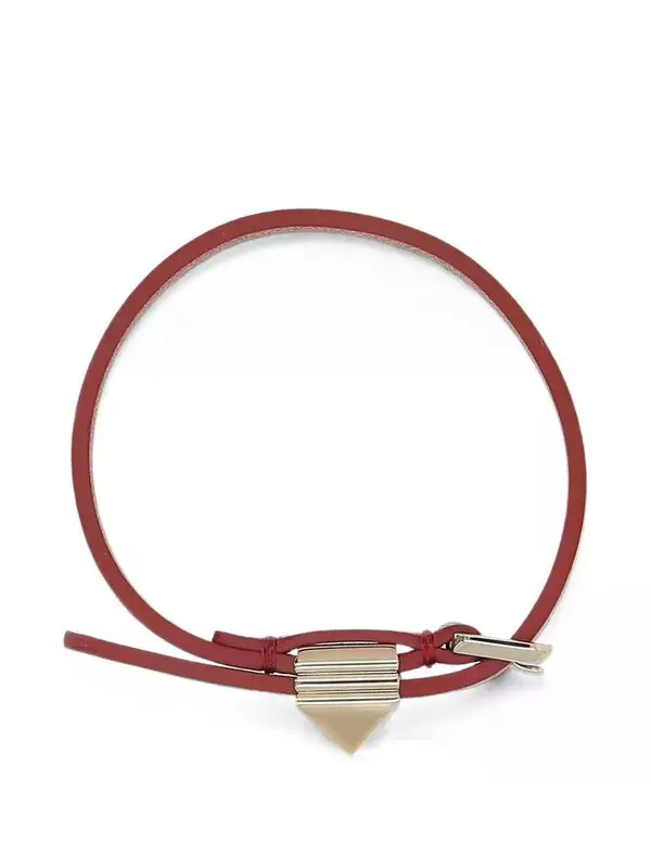 Valentino Garavani Rockstud Leather Bracelet - Red