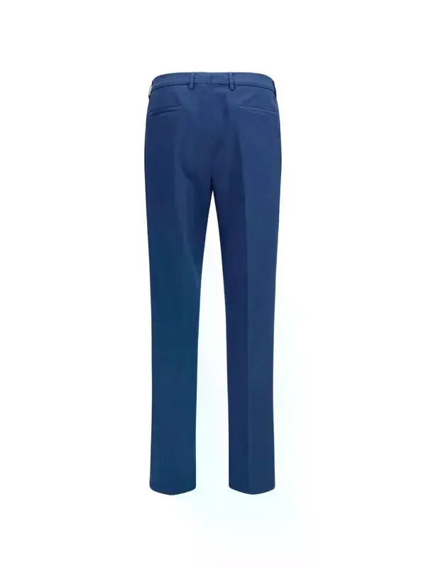 Brunello Cucinelli Pleated Garment-dyed Trousers - Blue