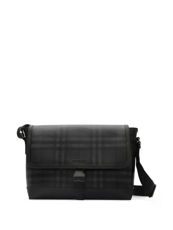 Burberry City Check Messenger Bag - Grey