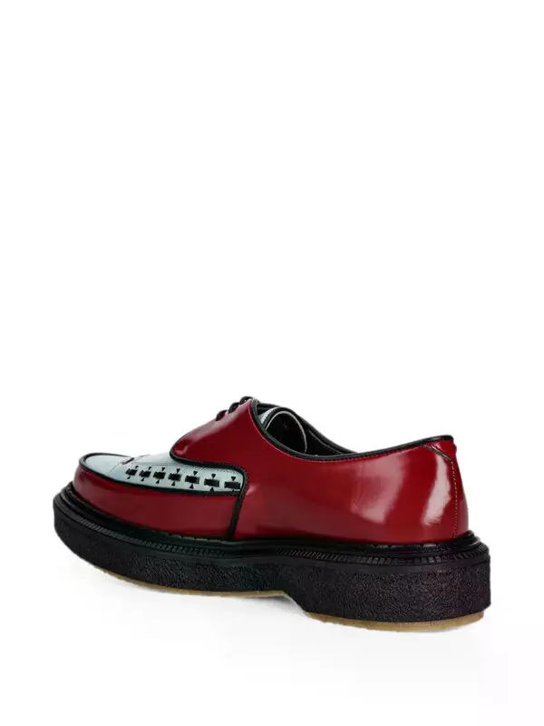 ADIEU PARIS Woven Detail Derby Shoes