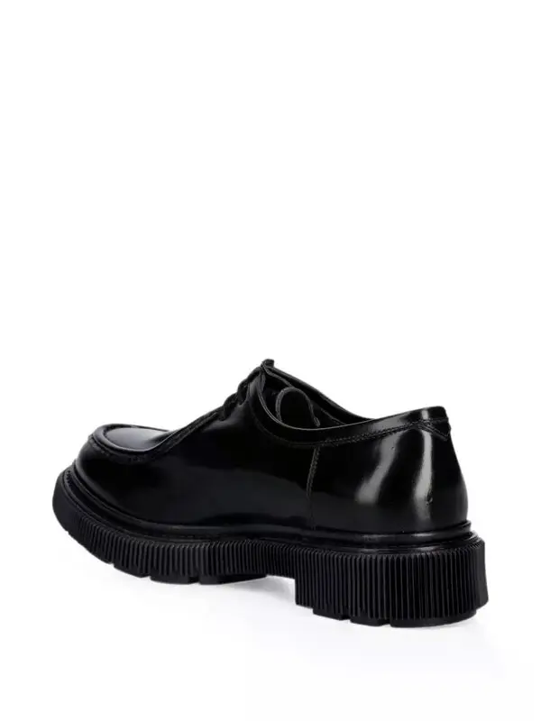 ADIEU PARIS Leather Ridged-sole Lace-up Derby Shoes