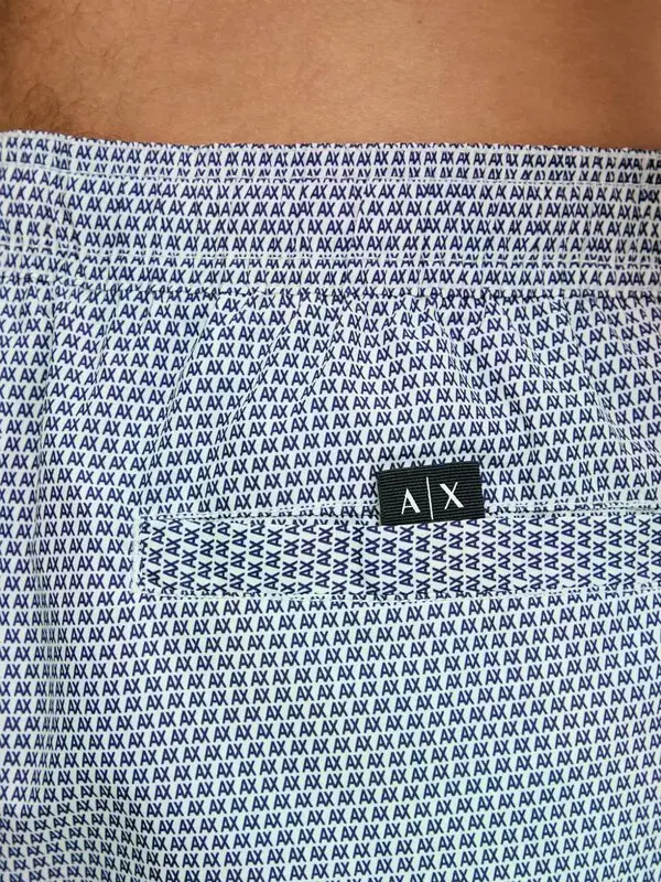 Armani Exchange Logo Print Swim Shorts