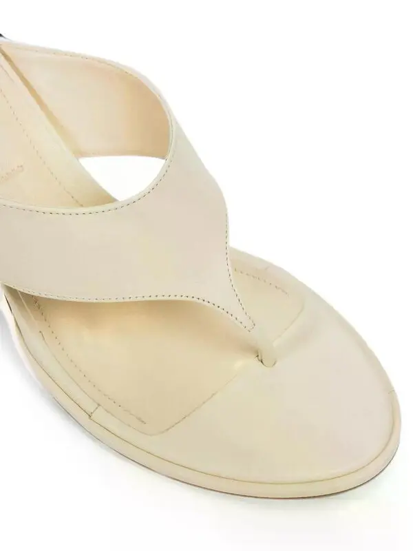 AeydĒ Olenna Leather Sandals - Neutrals