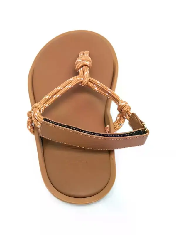 Flowze Knotted Touch-strap Sandals