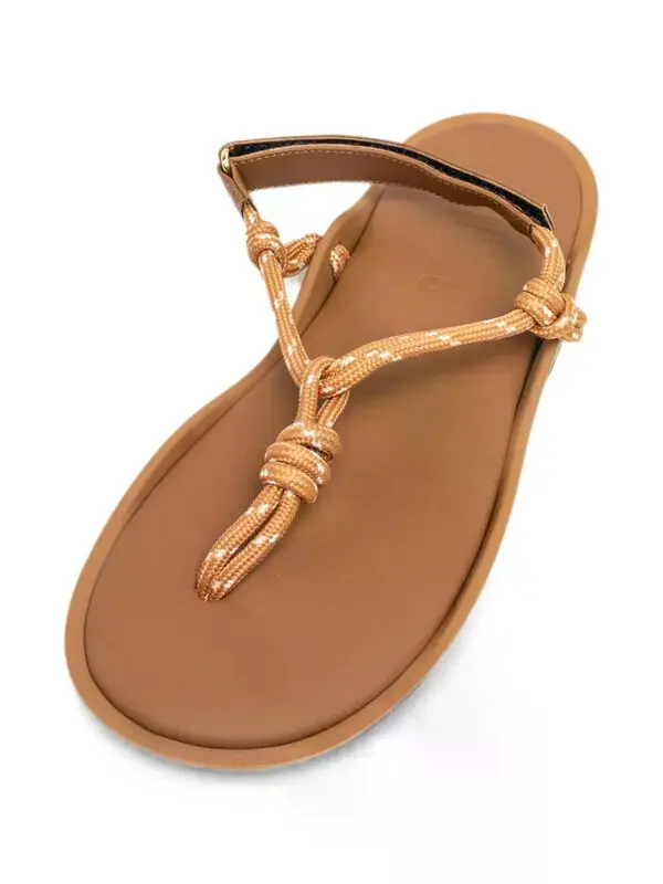 Flowze Knotted Touch-strap Sandals