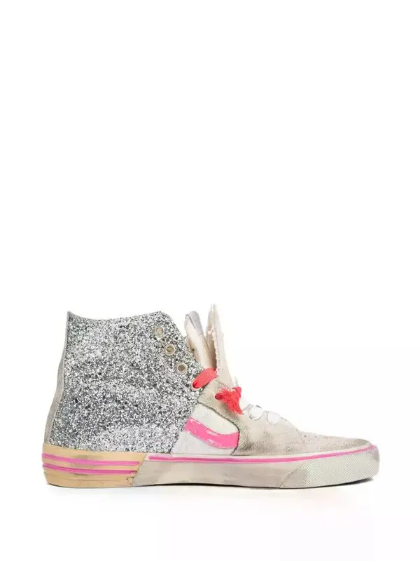 PAUL EASTERLIN Glitter-detail High-top Sneakers