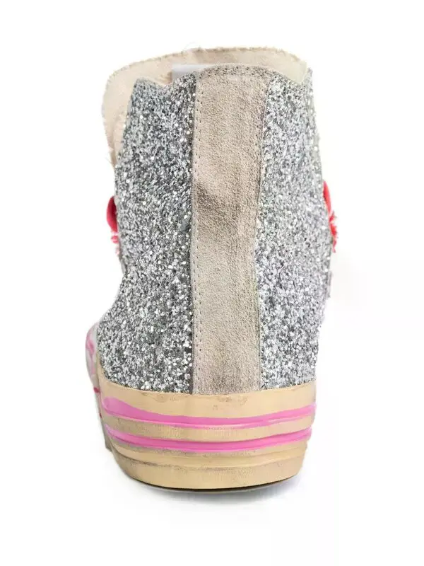 PAUL EASTERLIN Glitter-detail High-top Sneakers