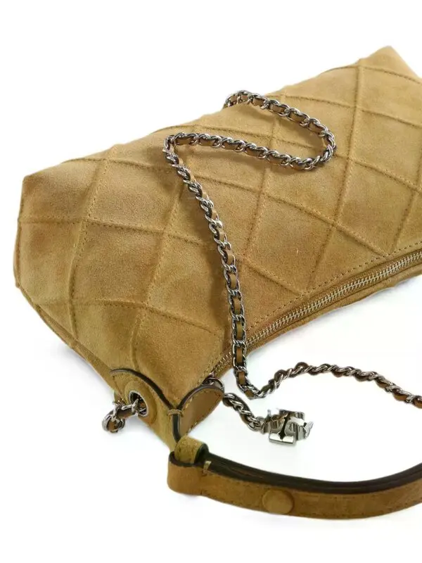 Tory Burch Mini Fleming Quilted Cross Body Bag - Brown