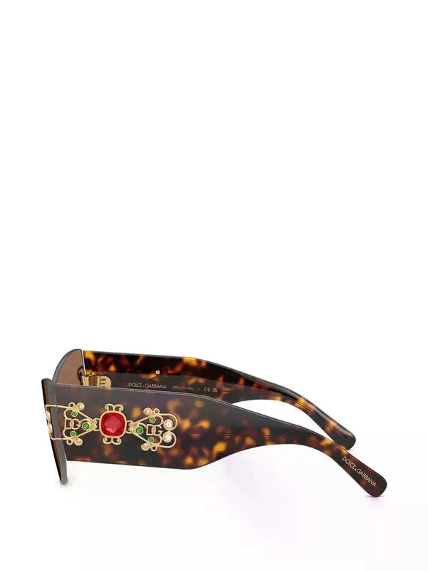 Dolce & Gabbana Embellished Geometric Sunglasses